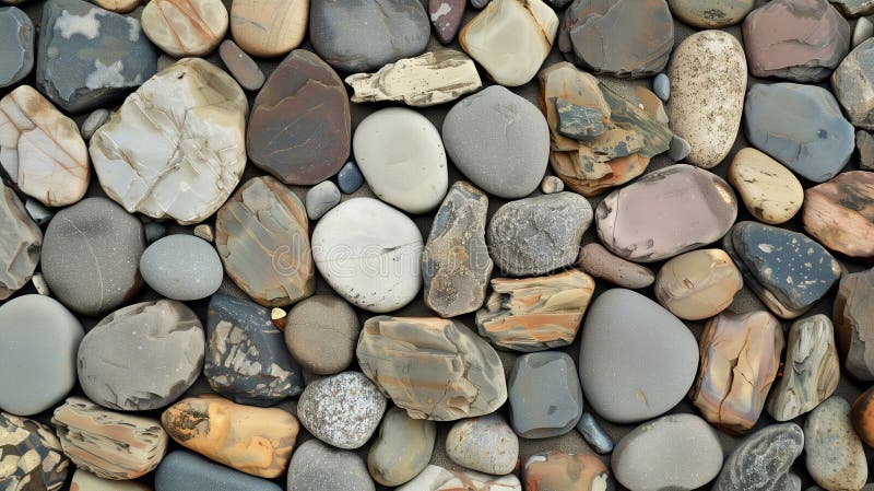 Colorful Pebble Stone Path Texture Background Stock Illustration ...