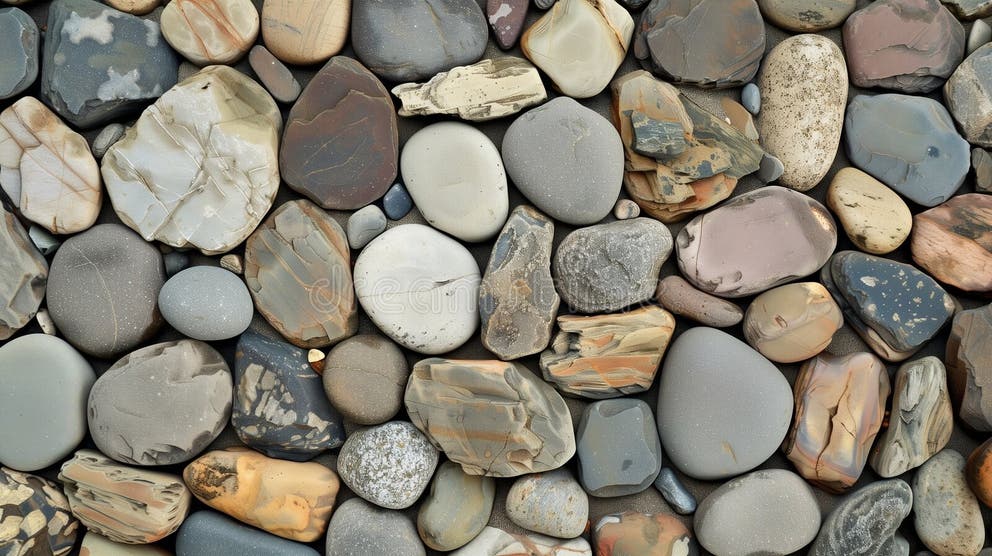 Colorful Pebble Stone Path Texture Background Stock Illustration ...