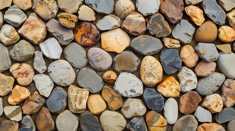 Colorful Pebble Stone Path Texture Background Stock Illustration ...