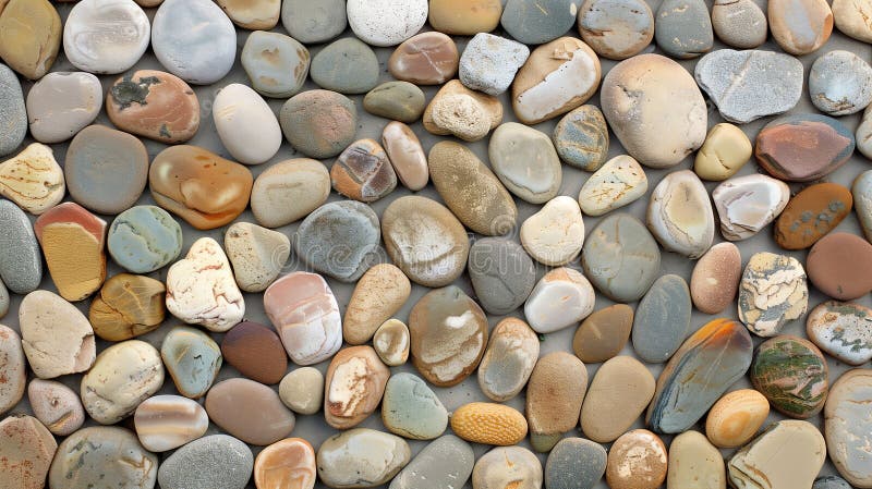 Colorful Pebble Stone Path Texture Background Stock Illustration ...