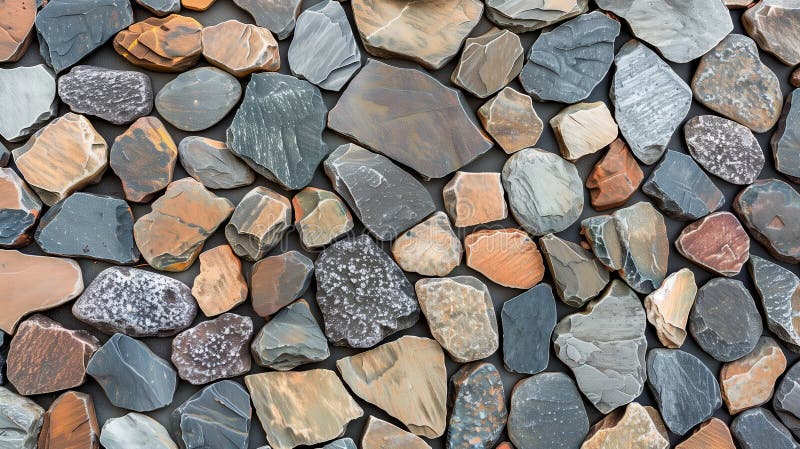 Colorful Pebble Stone Path Texture Background Stock Illustration ...