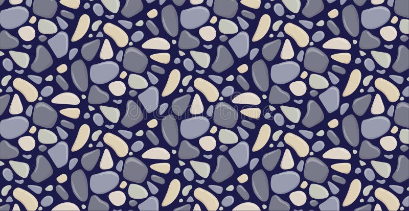 Colorful Pebble Stone , Shingle Beaches Seamless Pattern Stock Vector ...