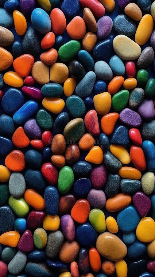 Colorful Pebbles Background Stock Illustration - Illustration of macro ...