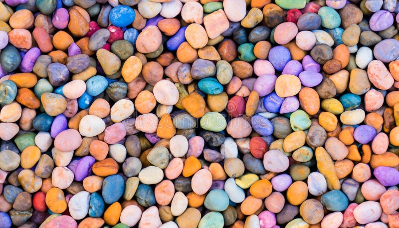 A Colorful Pebbles Background Adorned with a Mosaic of Beautiful Stones ...