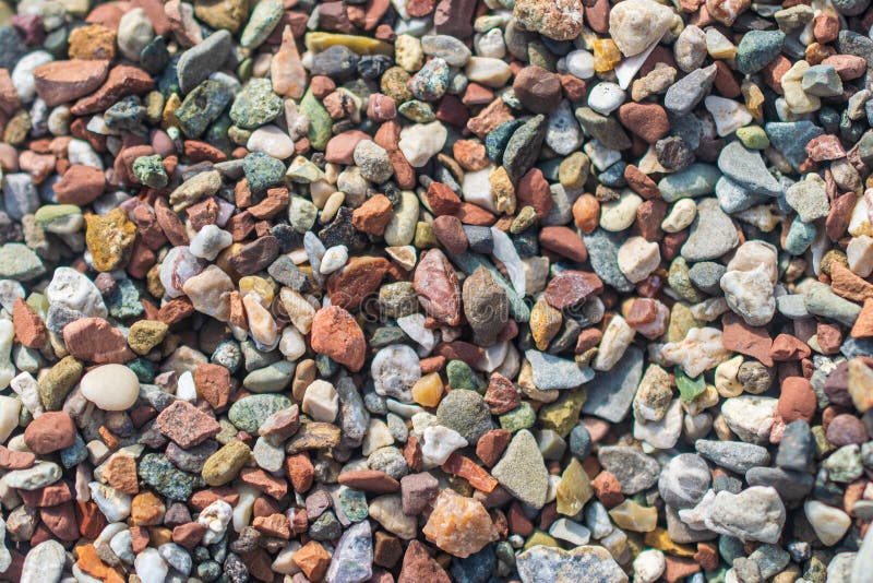 Colorful Pebbles at the Beach. Stone Background Image. Different Color ...
