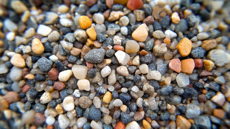 Colorful Pebbles Close Up Aggregate Texture Stock Illustration ...