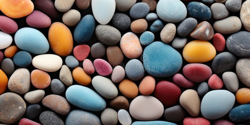 Colorful Pebbles Stones As Texture or Background Stock Illustration ...