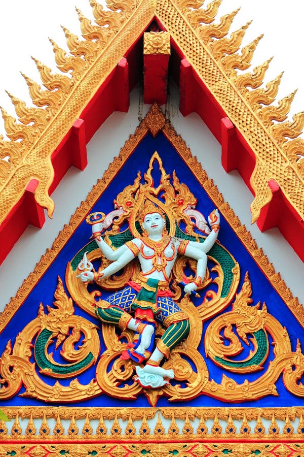 Colorful pediment stock photo. Image of history, ancient - 34062486