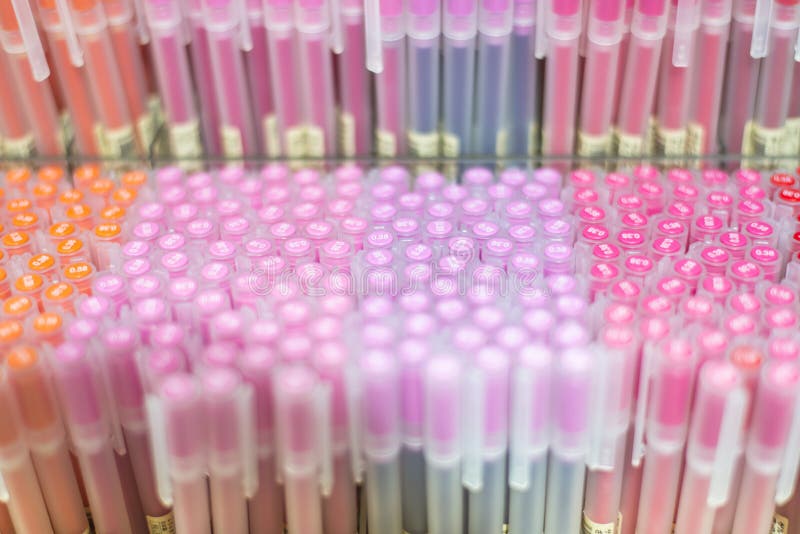 Colorful Pen stock photo. Image of highlight, orange - 26881116