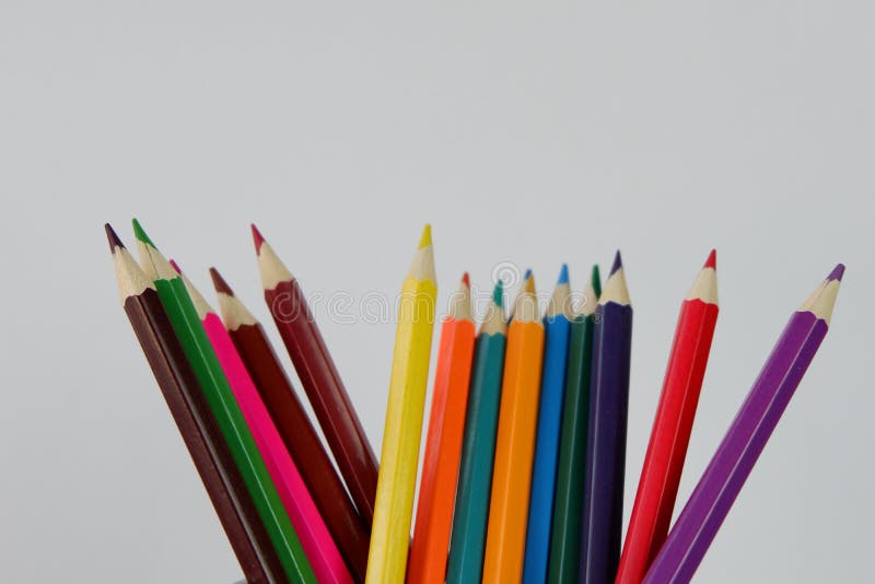 Colorful pencil stock image. Image of education, chart - 238424965