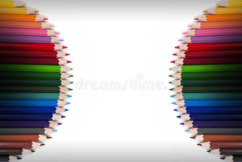 Colorful Pencil Frame 15 stock photo. Image of collection - 44856282
