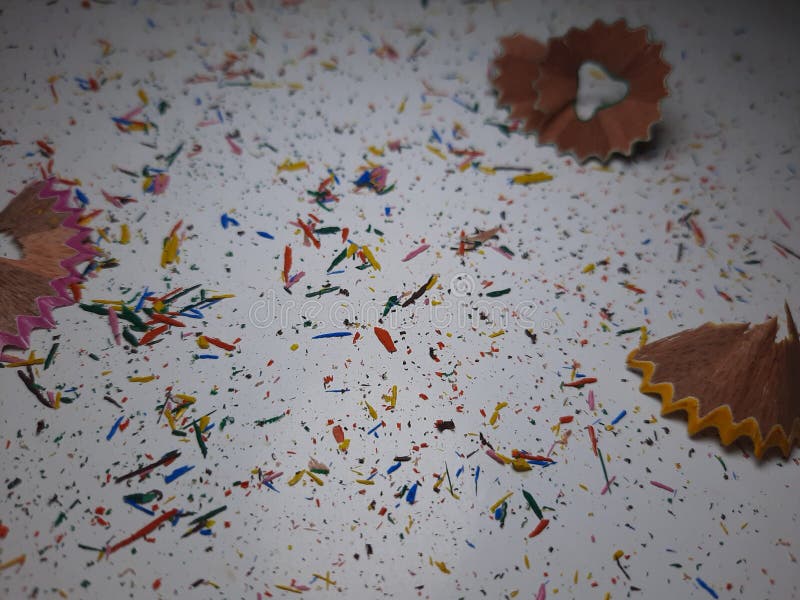 Colorful Pencil Sharp Garbage Stock Stock Photo - Image of design ...