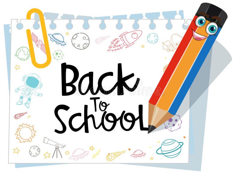 Colorful Pencil and Space-themed Stock Vector - Illustration of ...