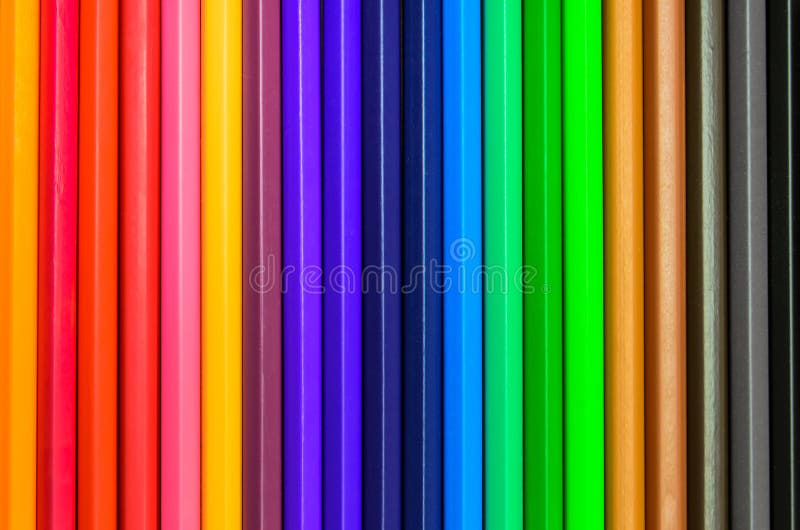 Colorful Pencils Background Stock Image - Image of crayon, pencils ...