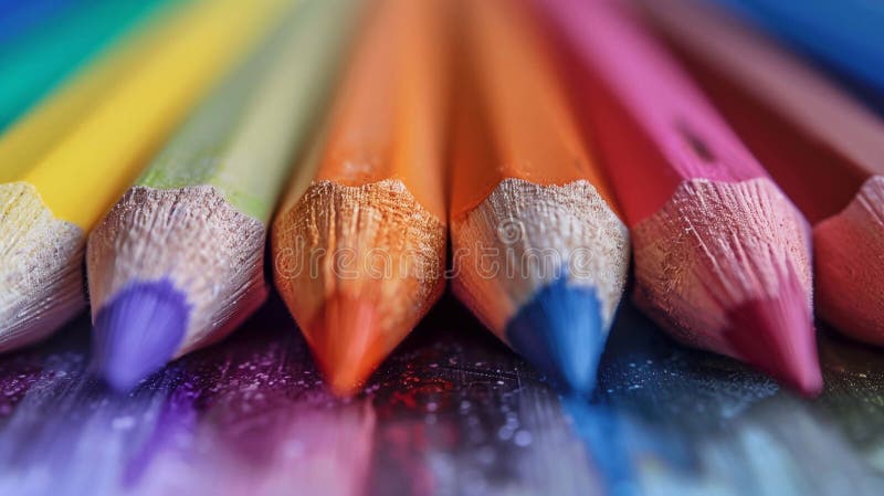 Colorful Pencils Create a Lively Atmosphere for Students Math Coloring ...