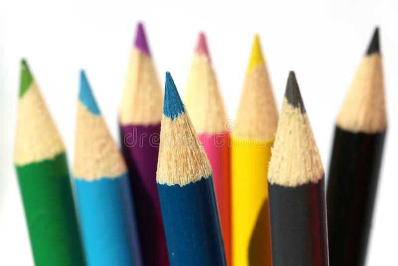 Eight yellow pencils stock image. Image of eraser, education - 3365651