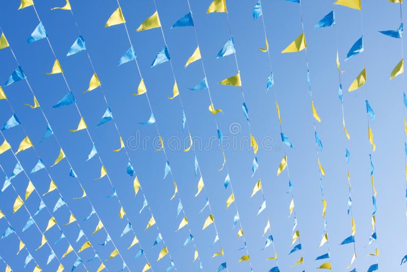 Colorful pennons stock photo. Image of colorful, blue - 15289504