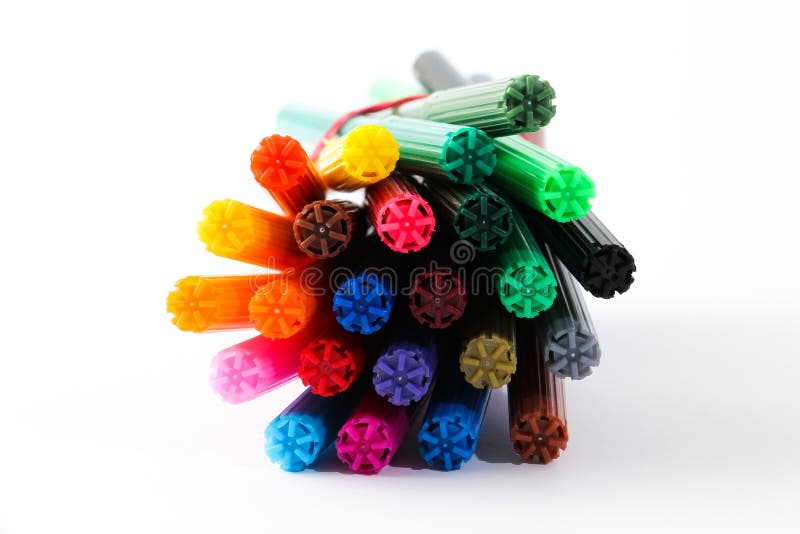 Colorful Pens stock image. Image of business, black, abstract - 47985787