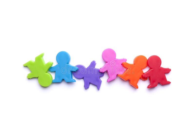 Colorful people figures stock photo. Image of family - 46561878