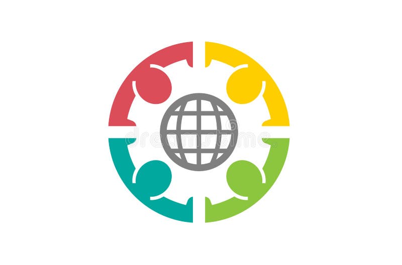 Colorful People Group Team Logo Vector Design Illustration Stock Vector ...