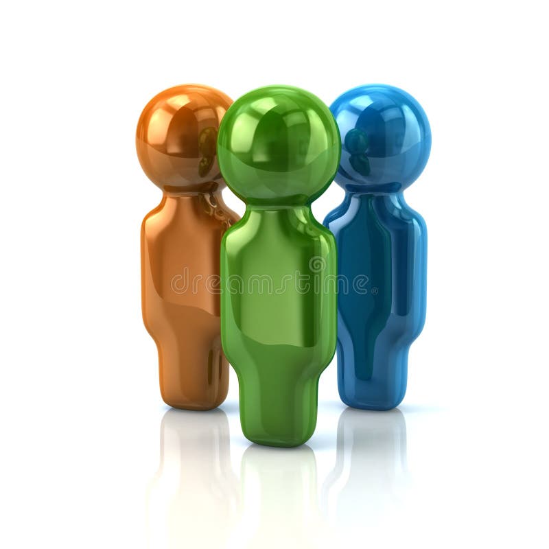 Colorful people icon stock illustration. Illustration of employee ...