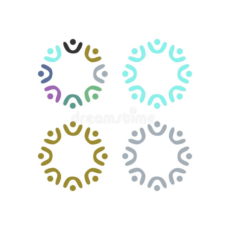 Teamwork Sign with Success People Concept, Vectot Illustration ...