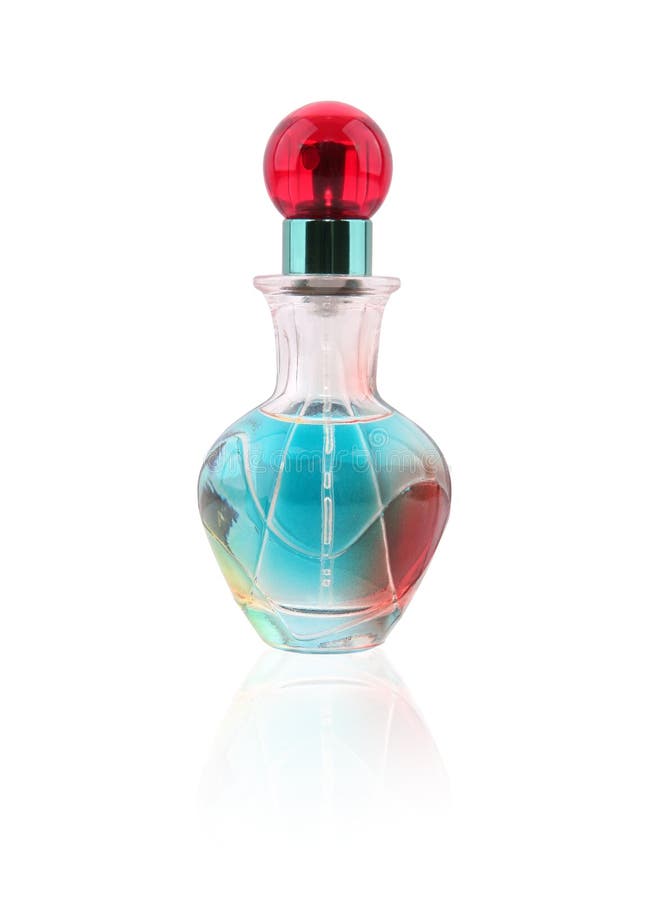 Colorful perfume bottle stock image. Image of care, feminine - 17256913