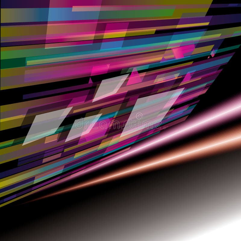 Colorful Perspective Abstract Stock Vector - Illustration of digital ...