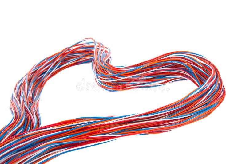 Colorful phonecable stock photo. Image of implement, circle - 14605172