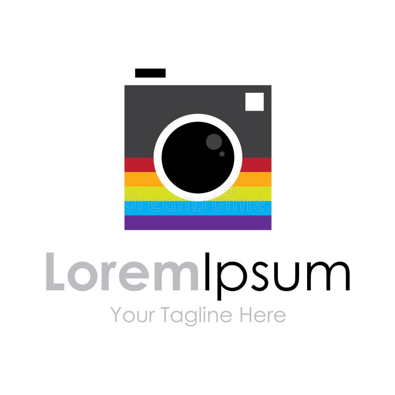Colorful Photography Camera Elements Icon Logo Stock Illustration ...