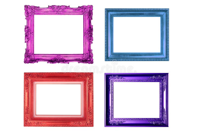 Colorful picture frames stock image. Image of frame, design - 9371455