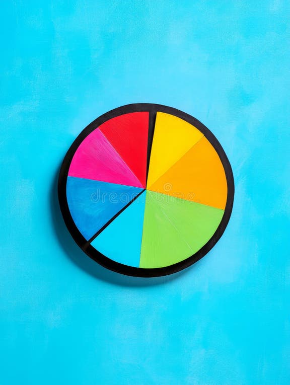 Colorful Pie Chart Data Visualization a Vibrant Pie Chart with Six ...