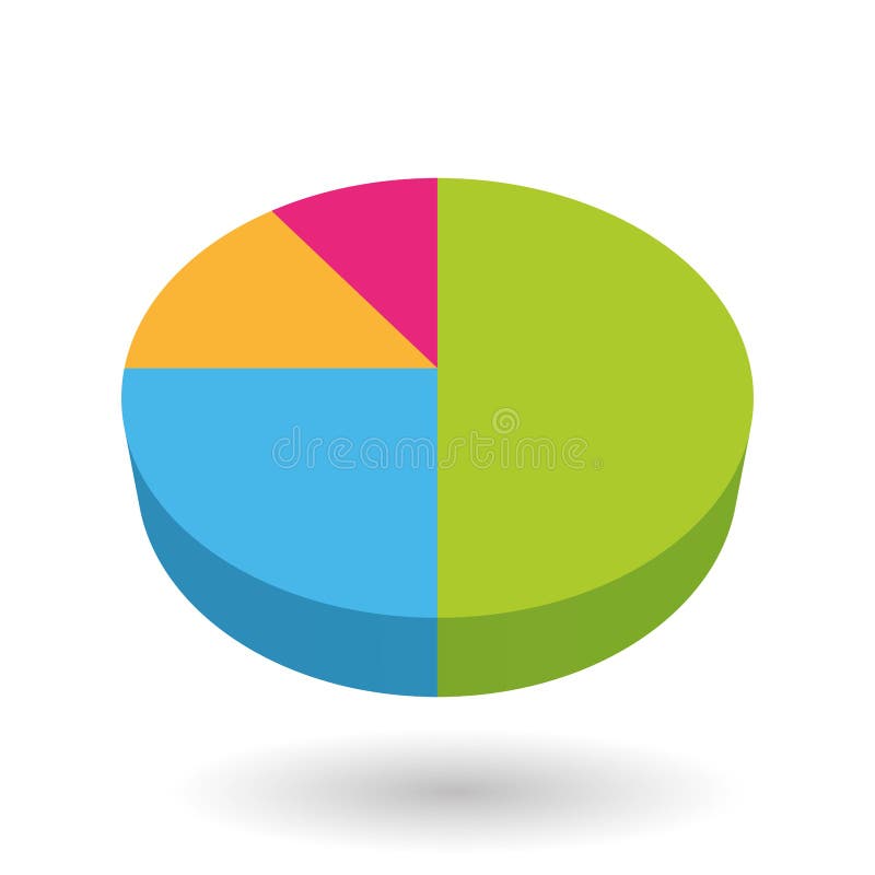Colorful Pie Chart Design Element Stock Vector - Illustration of ...