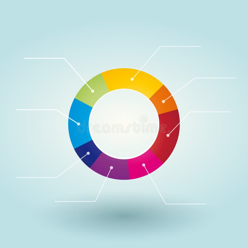 Colorful Nine Sided Flat Shutter Puzzle Presentation Infographic ...