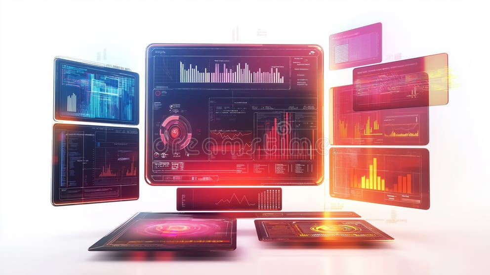 Colorful Pie Chart with Human Figures Representing Population Data ...