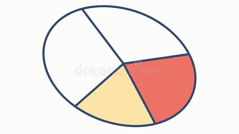 Colorful Pie Chart Icon. Three-Section Data Visualization Vector ...