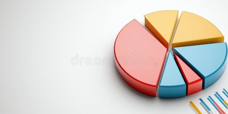 Colorful Pie Chart Representing Data Analysis and Business Statistics ...