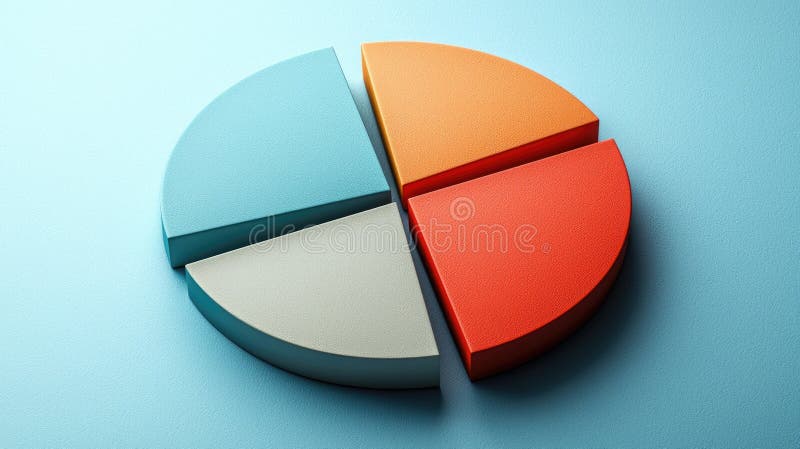Colorful Pie Chart Representing Data Analysis and Business Strategy on ...