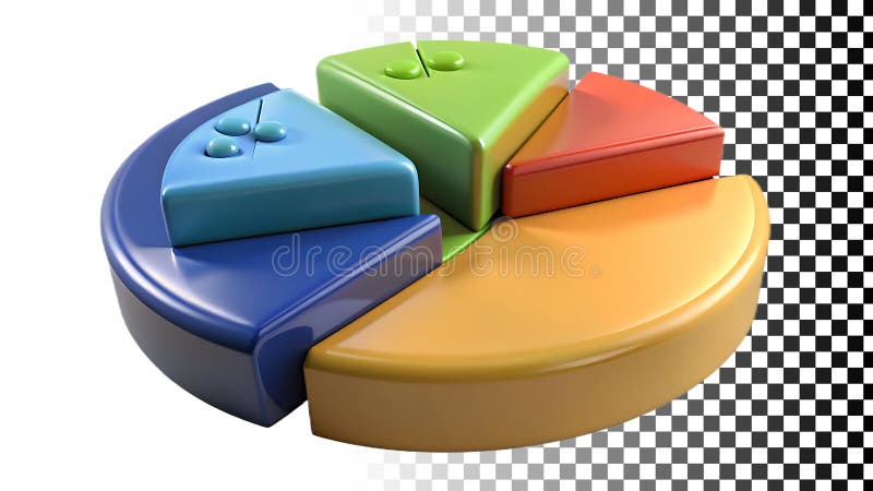 Pie Chart, Data Visualization and Business Analytics Illustration Png ...