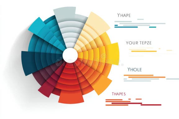 Colorful Pie Chart with Text Placeholders Representing Data ...