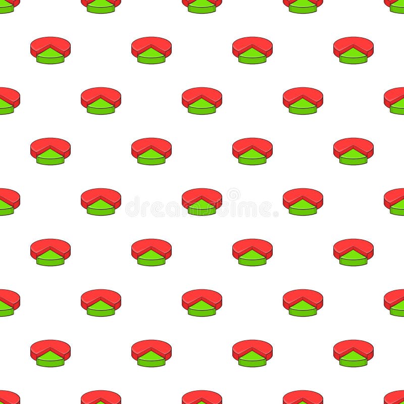 Colorful Pie Graphic Chart Pattern, Cartoon Style Stock Vector ...