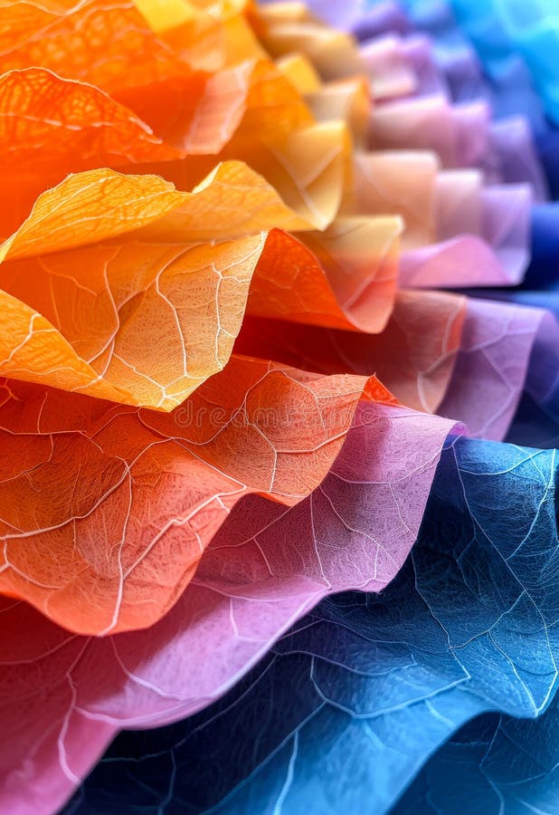 A Colorful Piece of Paper with a Rainbow Pattern Stock Photo - Image of ...