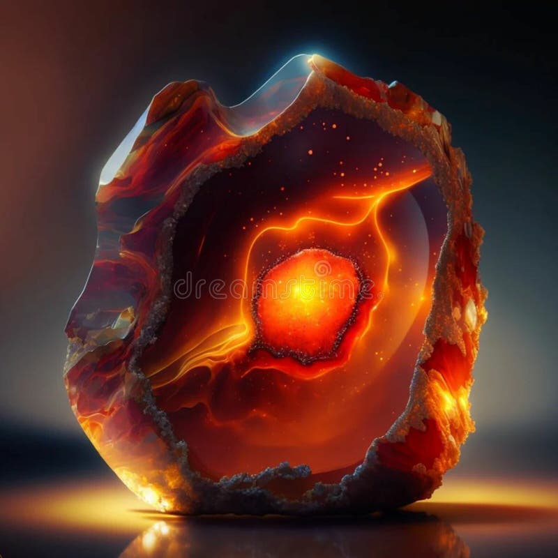 A Colorful Piece of Rock with a Diamond Shaped Design. Stock ...