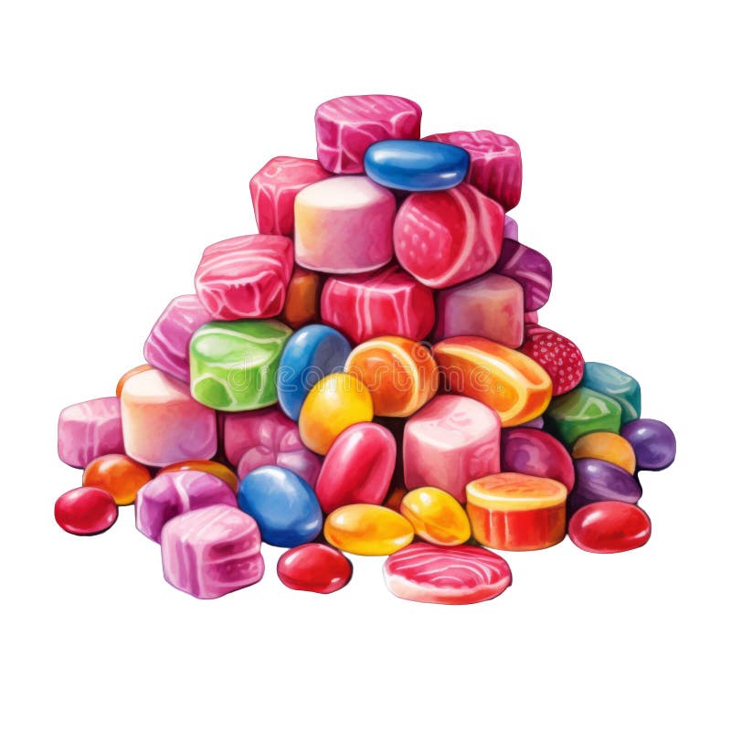 A Colorful Pile of Assorted Candies and Sweets Stock Image ...