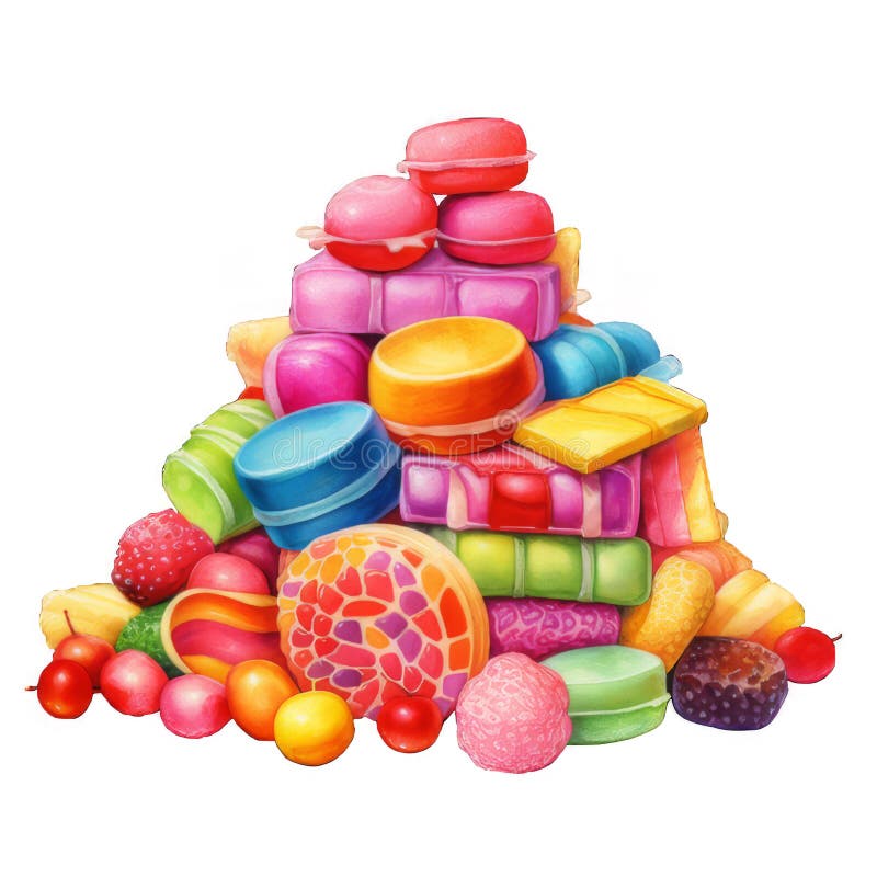 A Colorful Pile of Assorted Candies and Sweets Stock Image ...