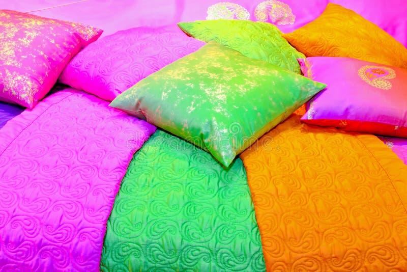 Colorful pillows stock photo. Image of colors, cushions - 14818162