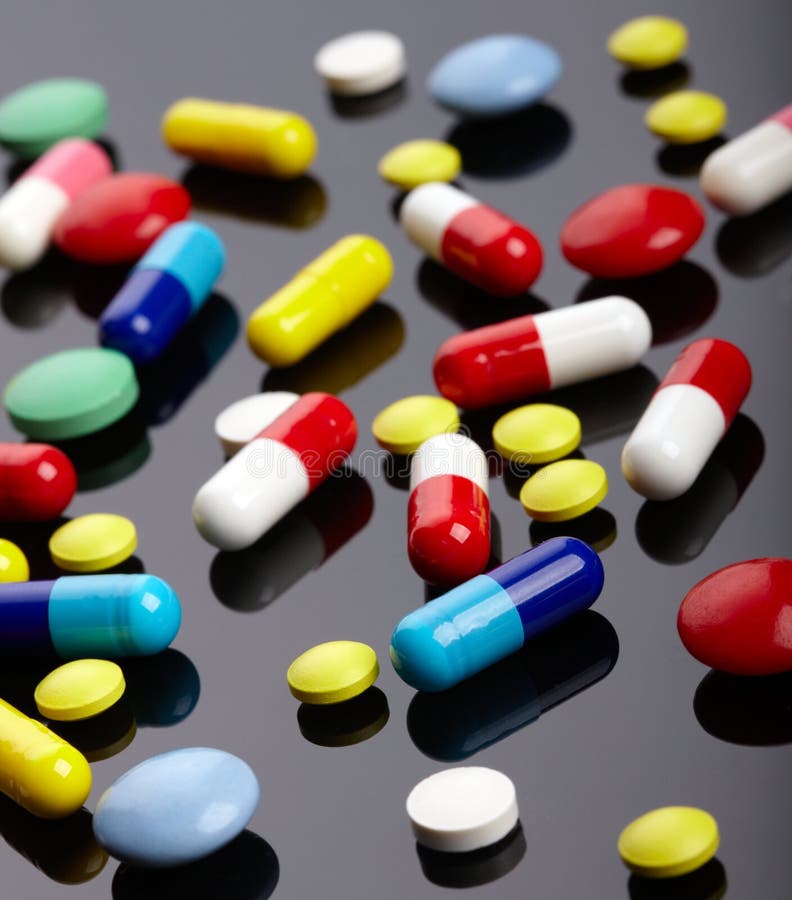 Colorful pills stock image. Image of help, medication - 17916277