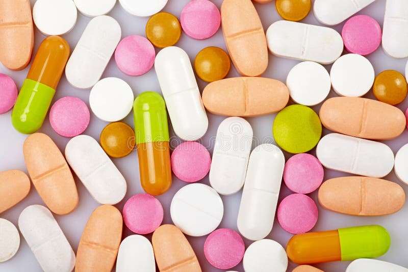 Colorful pills stock photo. Image of medicament, chemical - 19521790