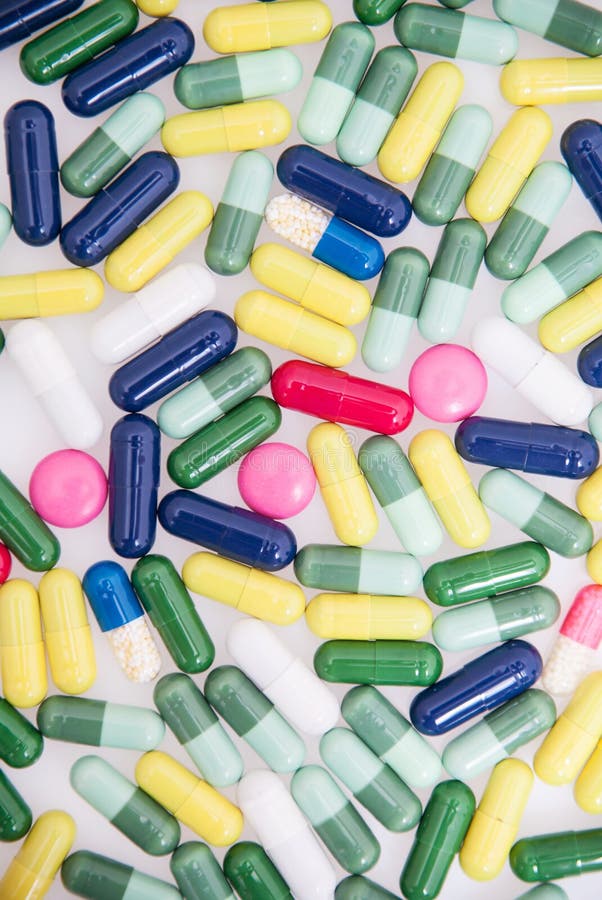 Colorful of Pills and Capsules Stock Image - Image of blue, pills: 38503463