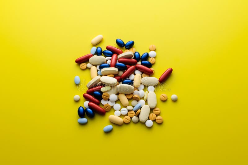 Colorful Pills Drugs and Tablets Stock Image - Image of medical ...